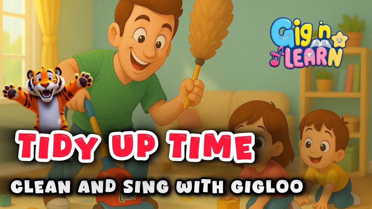 Tidy up song | New Short poems for kids | Gig n learn with Gigloo - YouTube