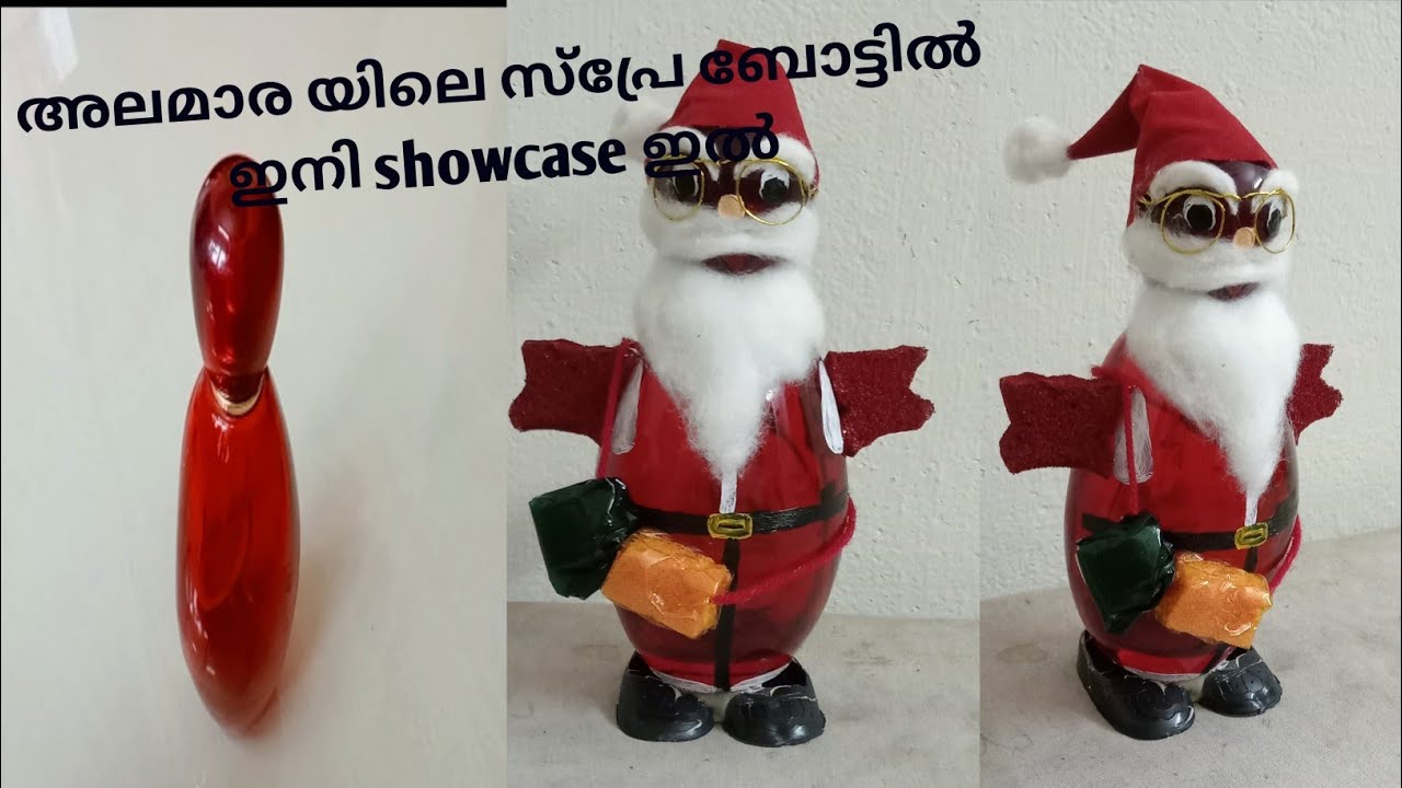spray bottle into christmas pappa/santa making/christmas pappa craft ...