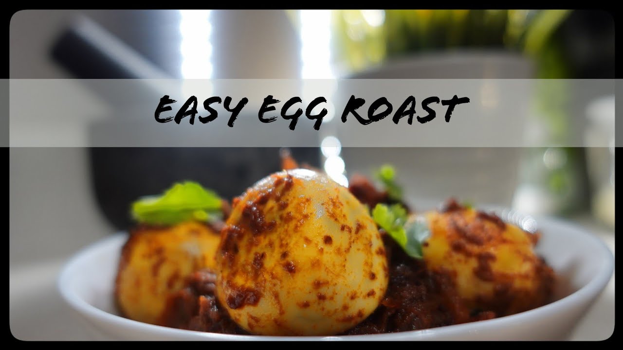 Fried egg roast || Easy and tasty egg roast || Kerala egg roast - YouTube