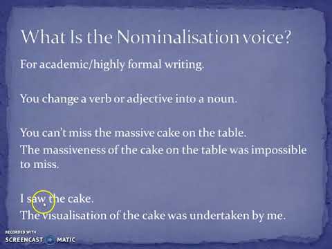 Nominalisation - YouTube