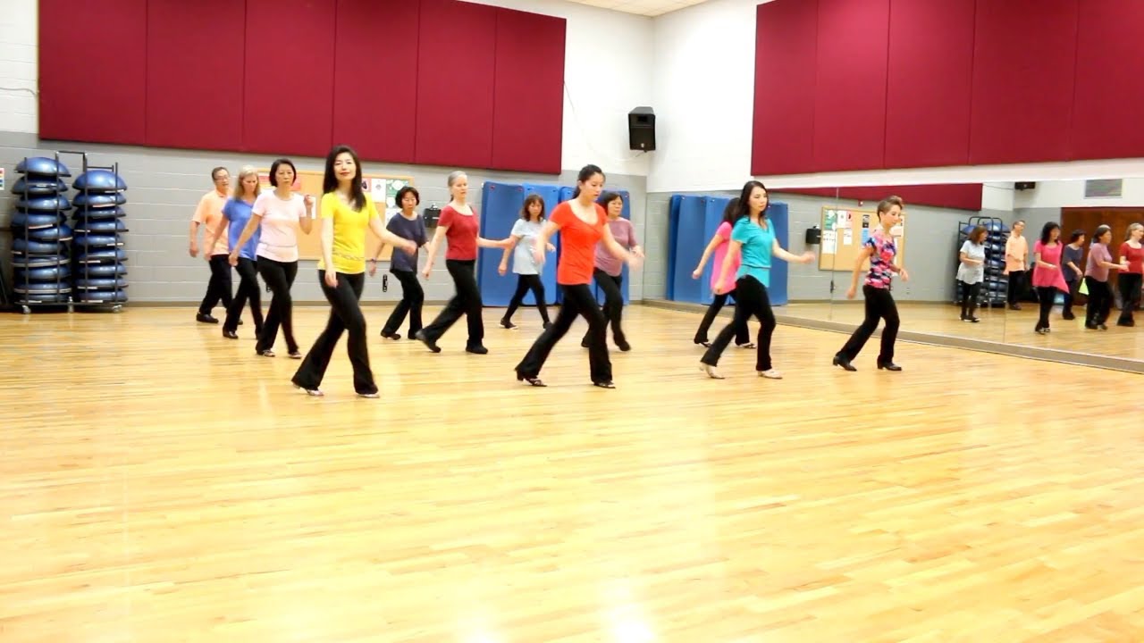 Walk In The Night - Line Dance (Dance & Teach in English & 中文) - YouTube