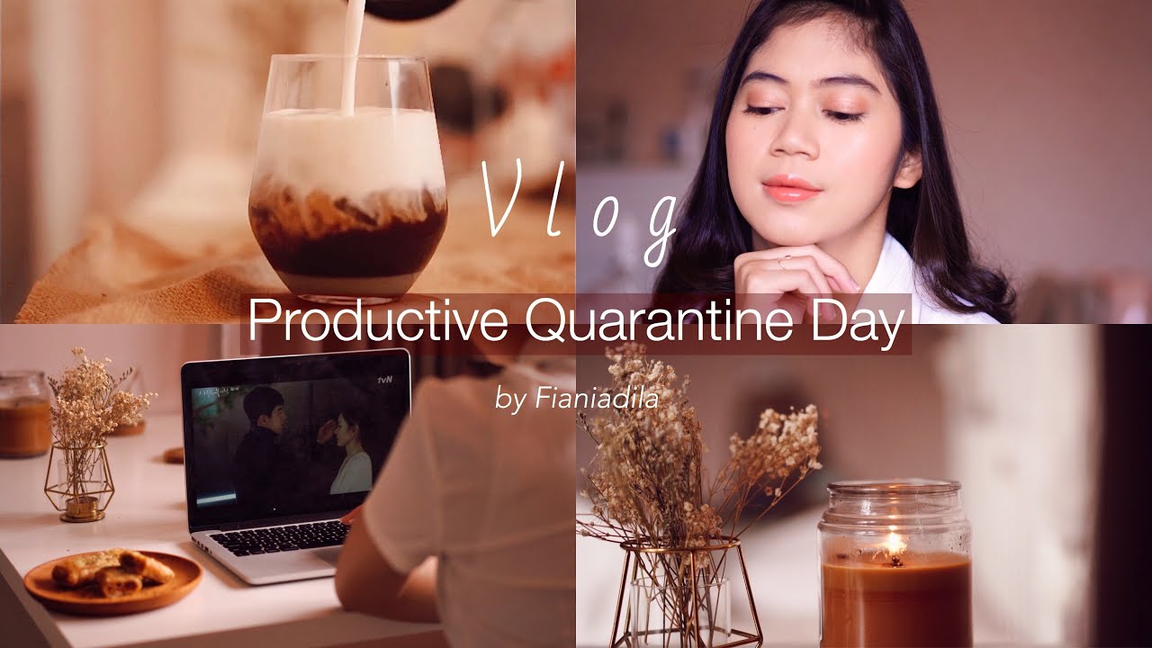 Productive Quarantine Day🏠🌿 || Quarantine Makeup💄, Making a Coffee☕️ ...