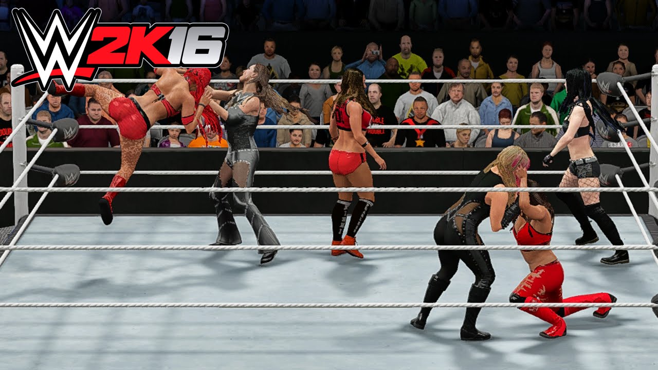6 Diva Last Diva Standing Match | WWE 2K16 PC Modding - YouTube