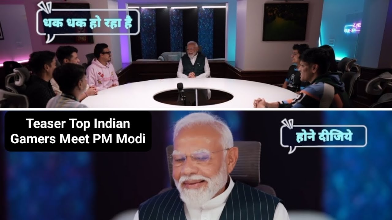 Top Indian Gamers Meet PM Narendra Modi | Indian Gaming Creators Meet ...