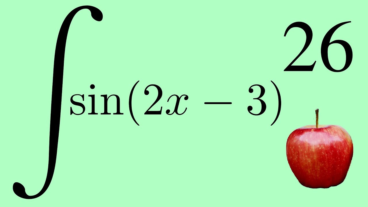 Integral of Sin(2x-3) - YouTube