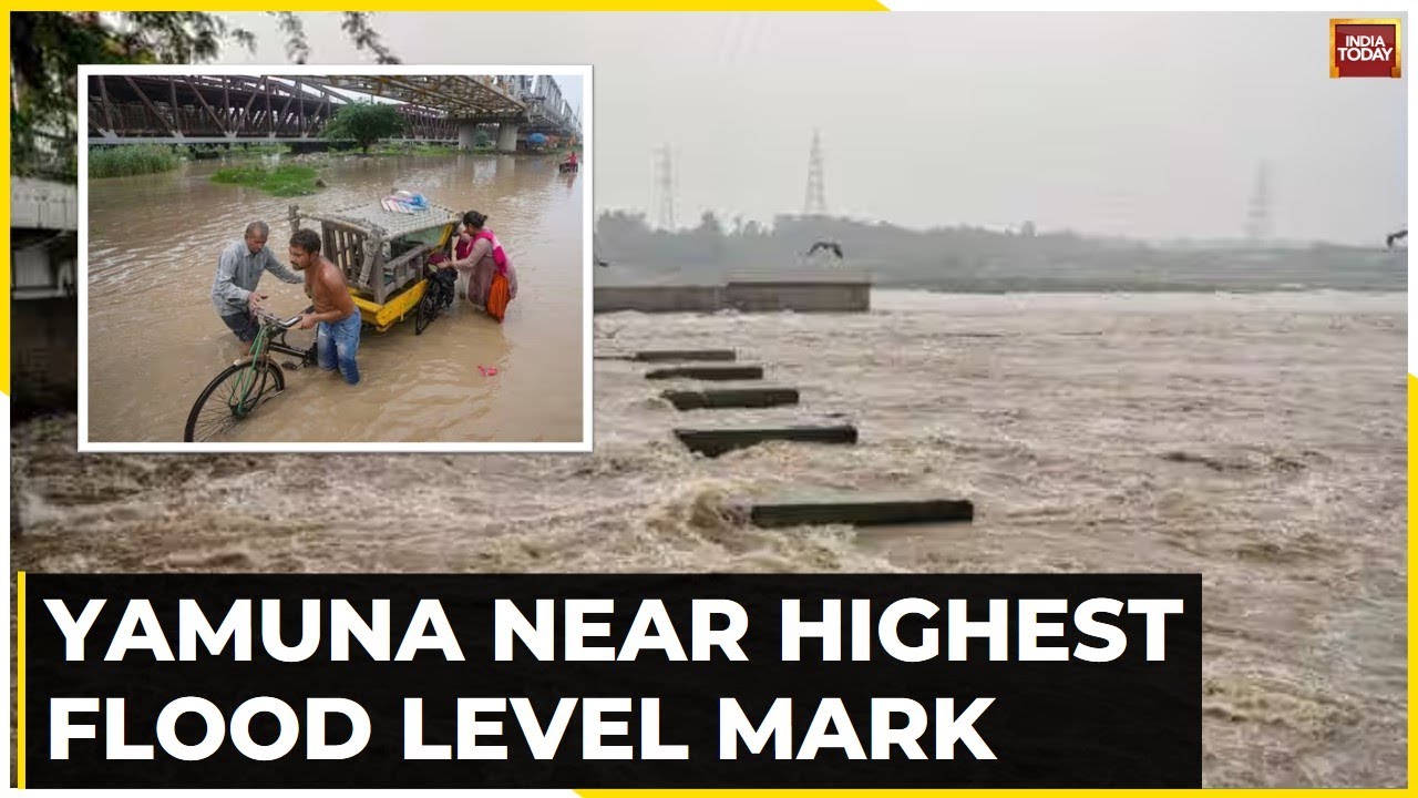 Delhi Flood Alert: Yamuna Levels Near Highest Flood Level Mark As It's ...