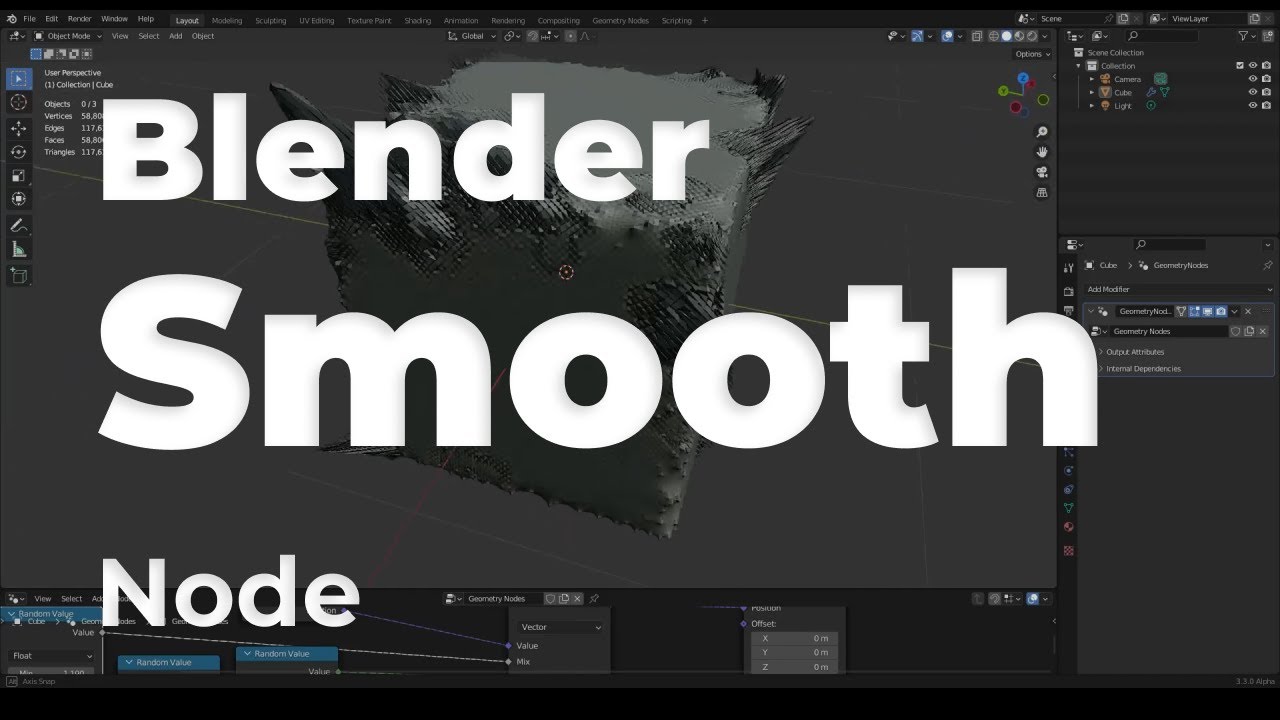 Smooth Node : A C++ Project for Blender's Attribute Smoothing - YouTube