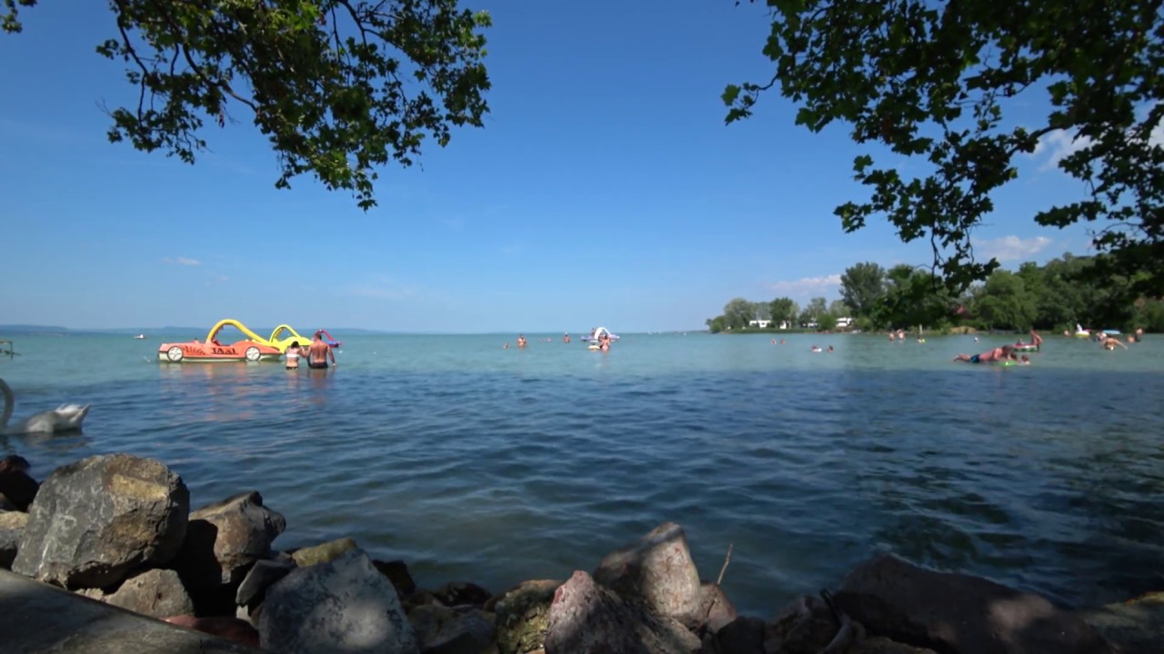 25 Perc Balaton Nyári Strand Hangulat // Relax Video [4k] - YouTube