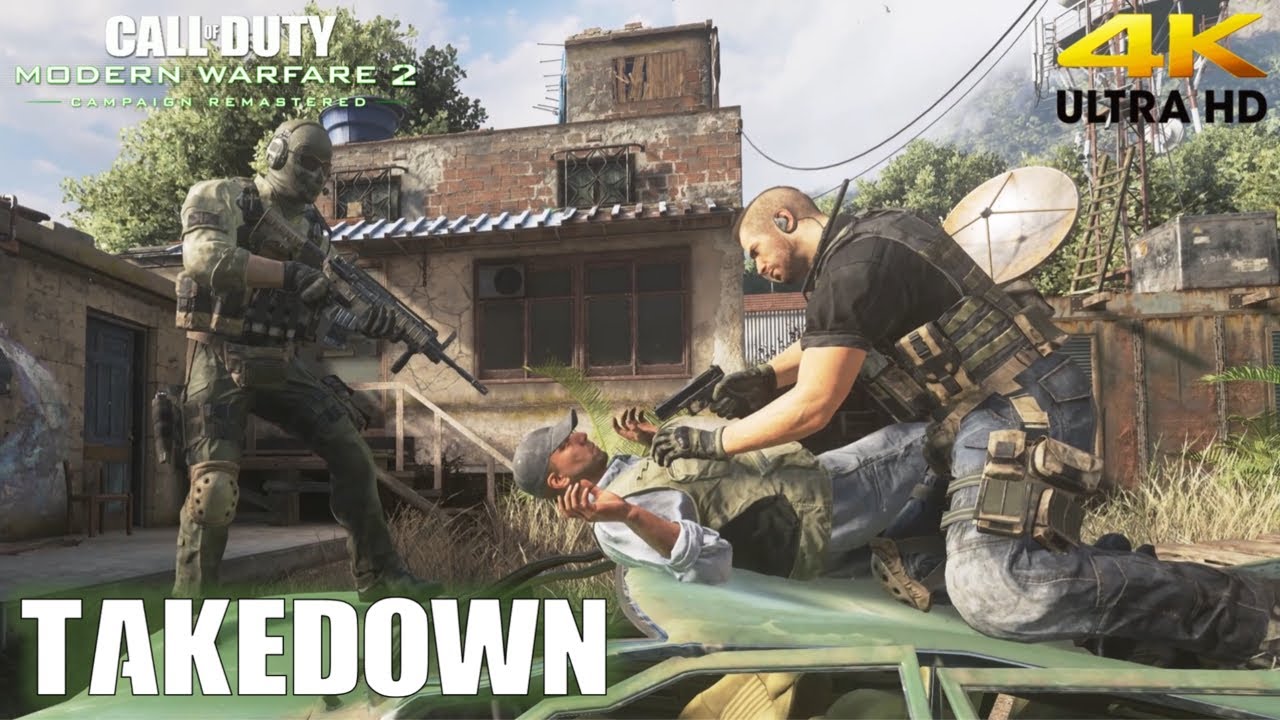 Call of Duty Modern Warfare 2 Remastered 'Takedown' Walkthrough (4K ...