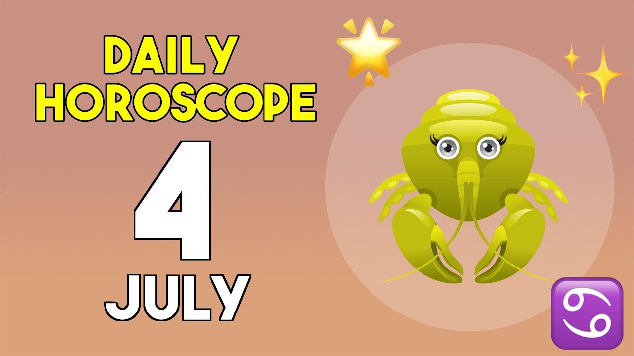 Cancer horoscope today - July 4, 2025 - YouTube