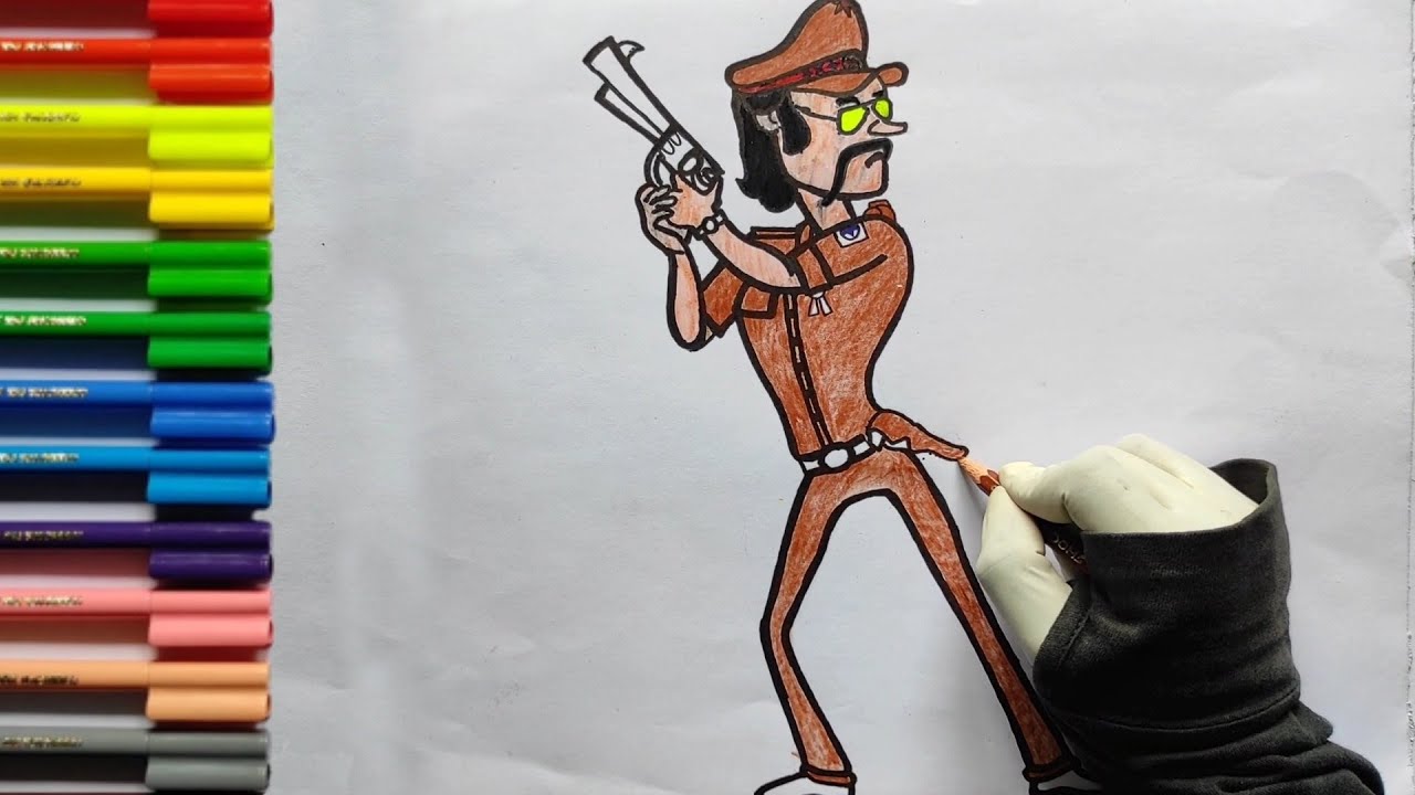 chingam drawing || motu patlu video - YouTube