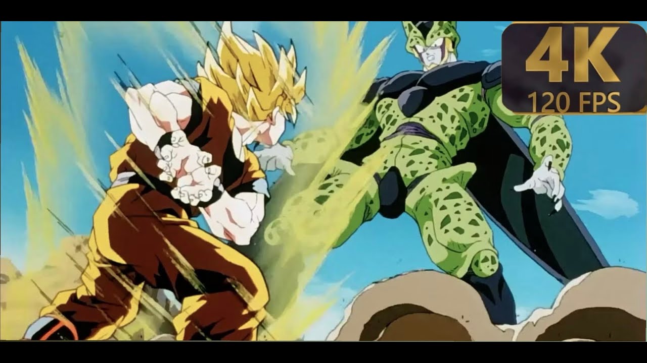 Goku vs Cell (4k 120fps) - YouTube