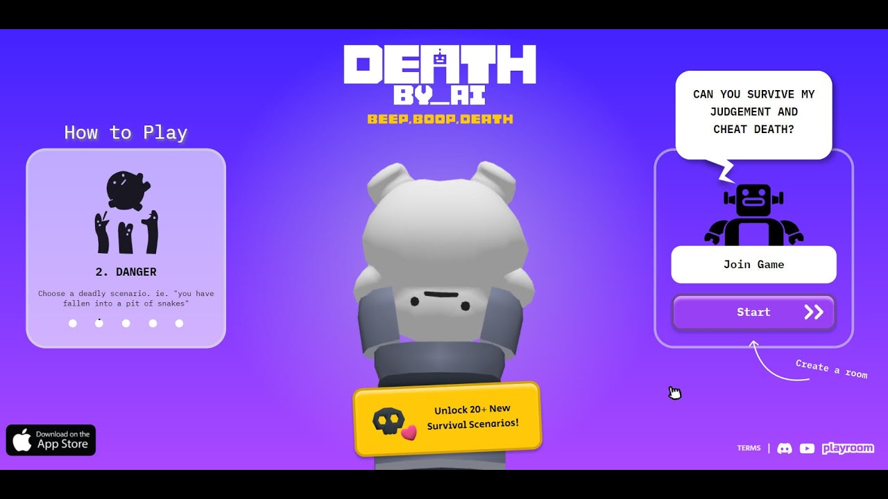DISCORD GAME - Death by AI - Survival Party Game - YouTube
