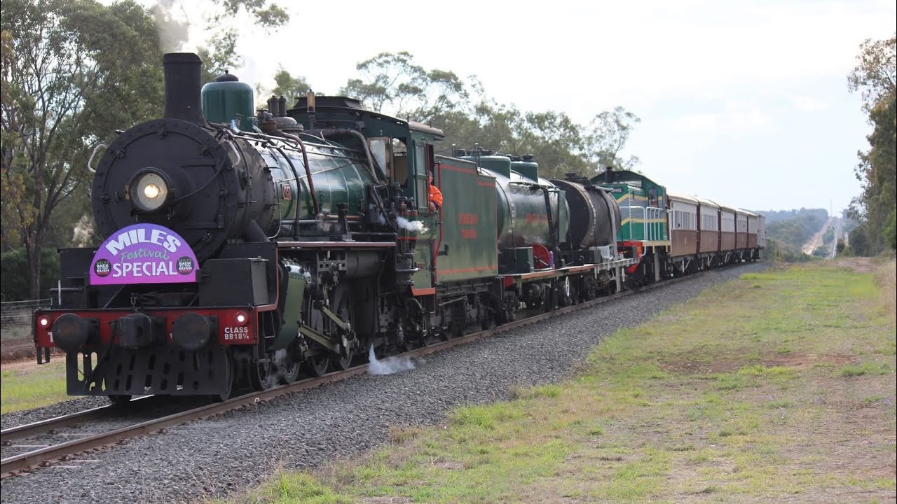 Downs Steam BB18 1/4 1037 with SDSR Back to Bush Festival 12th to 14th ...