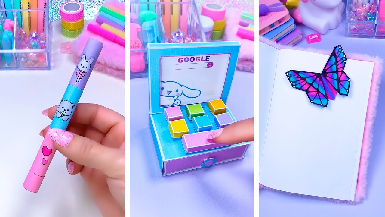 DIY Easy paper craft ideas / Paper crafts / Paper DIY / School crafts ...