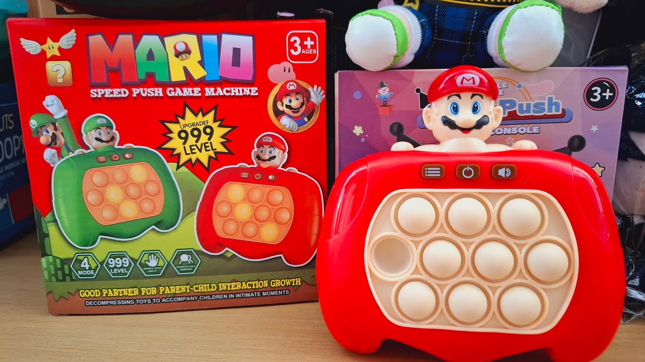 Mario Fast Push Pop It Game 🎮 Electronic Fidget Toys Satisfying ASMR # ...