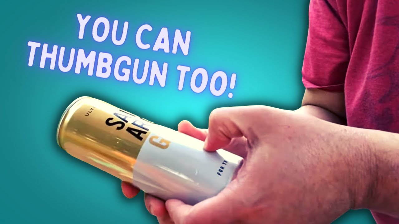 How to "Thumb Gun" a Beer - The EASY Way! - YouTube