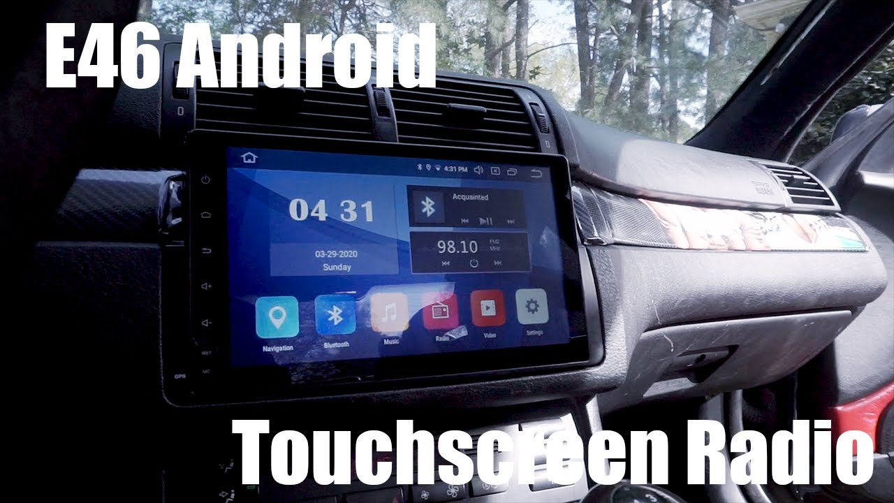 E46 ANDROID HEADUNIT INSTALL!! (Eonon Android Touchscreen Radio) - YouTube