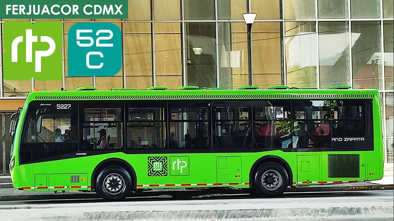 RTP CDMX - Ruta 52C - De Metro Zapata a Metro Santa Marta - RECORRIDO ...