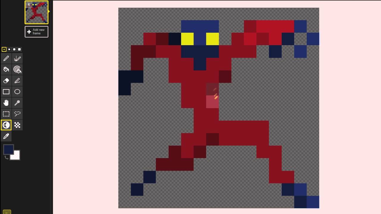 Pixel Art Time Lapse - Ghoul - YouTube