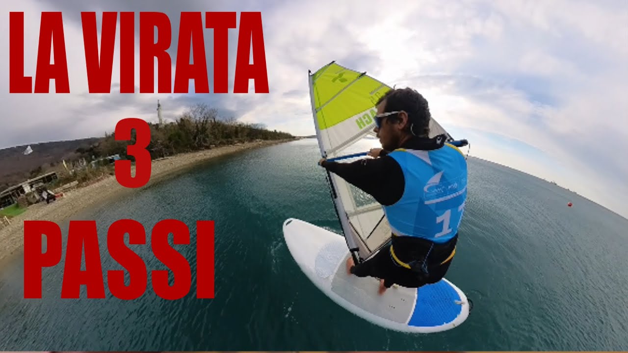 Lezioni di windsurf - La virata a 3 passi - tutorial - YouTube