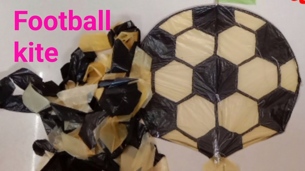 Football kite meking A Good Flying #kiteflying #vikramsinghkite - YouTube