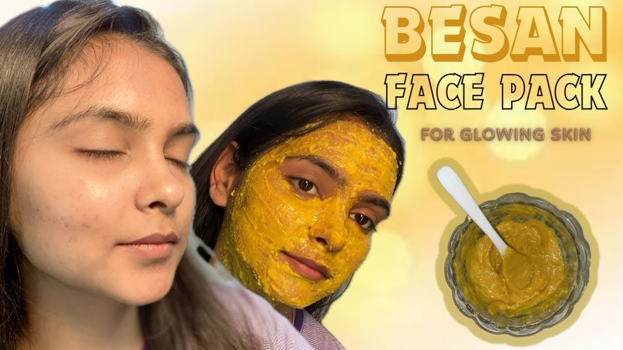 Besan Face pack for glowing skin | Reduce dark spots | Reduce taning ...
