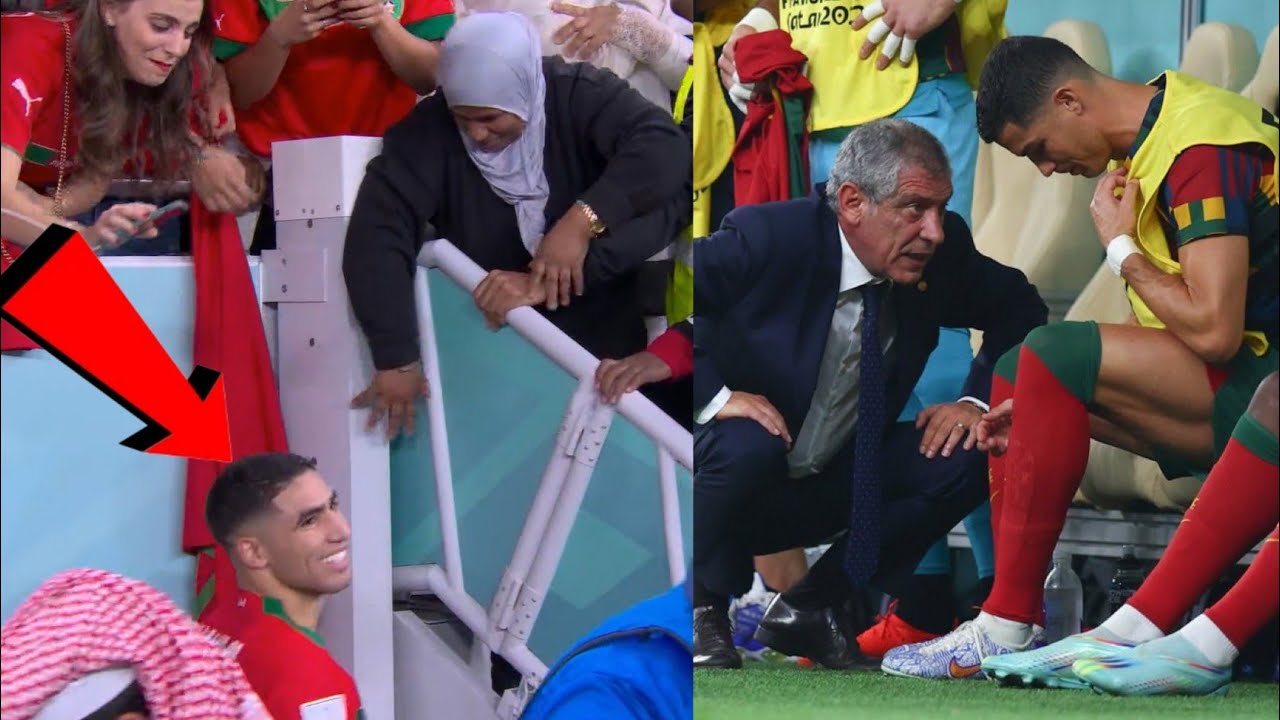 Achraf Hakimi Emotional Moment Run to Hug Mother After Defeating ...