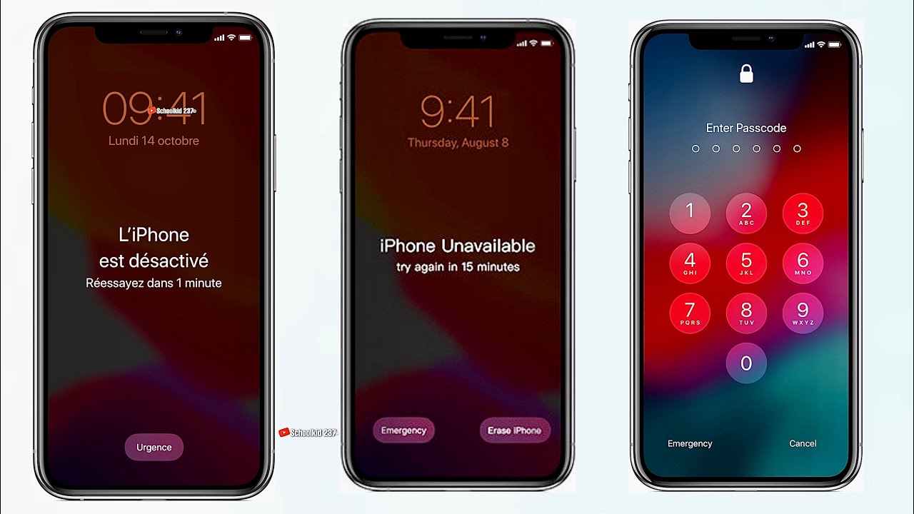 iPhone indisponible / iPhone désactivé / iPhone verrouillé - SOLUTION ...