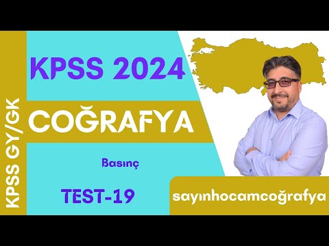 HASAT ZAMANI SORU BANKASI TEST 19 BASINÇ #coğrafya #kpss #tyt #ayt