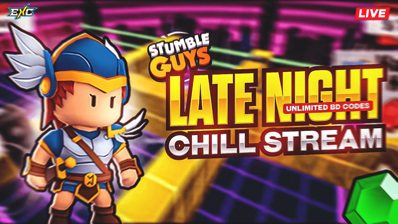 SHORT STREAM - 0.42 UNLIMITED BLOCK DASH CODES | NIGHT CHILL STREAM | STUMBLE GUYS LIVE - YouTube