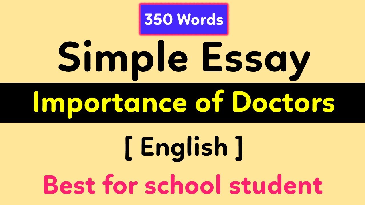 Essay on Importance of Doctors in English | Best for school students ...