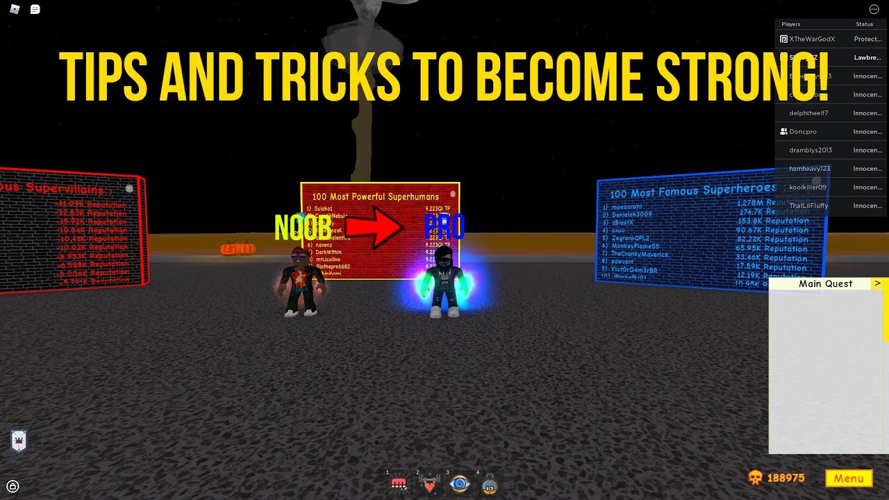 Tips and tricks to become strong! Roblox Super Power Training Simulator ...