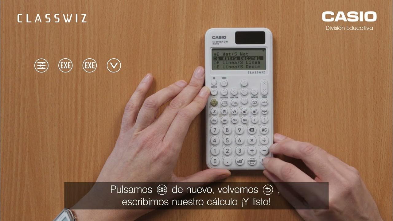 Casio ClassWiz - Los resultados siempre en número decimal - YouTube