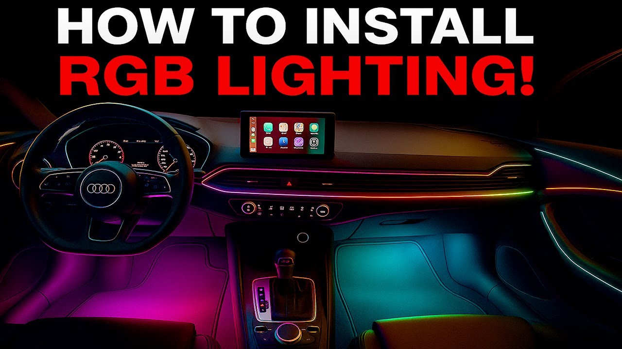 CAR LGB LED - HOW TO INSTALL! (CHEAP RGB STRIP INSTALL EASY TO DO ...