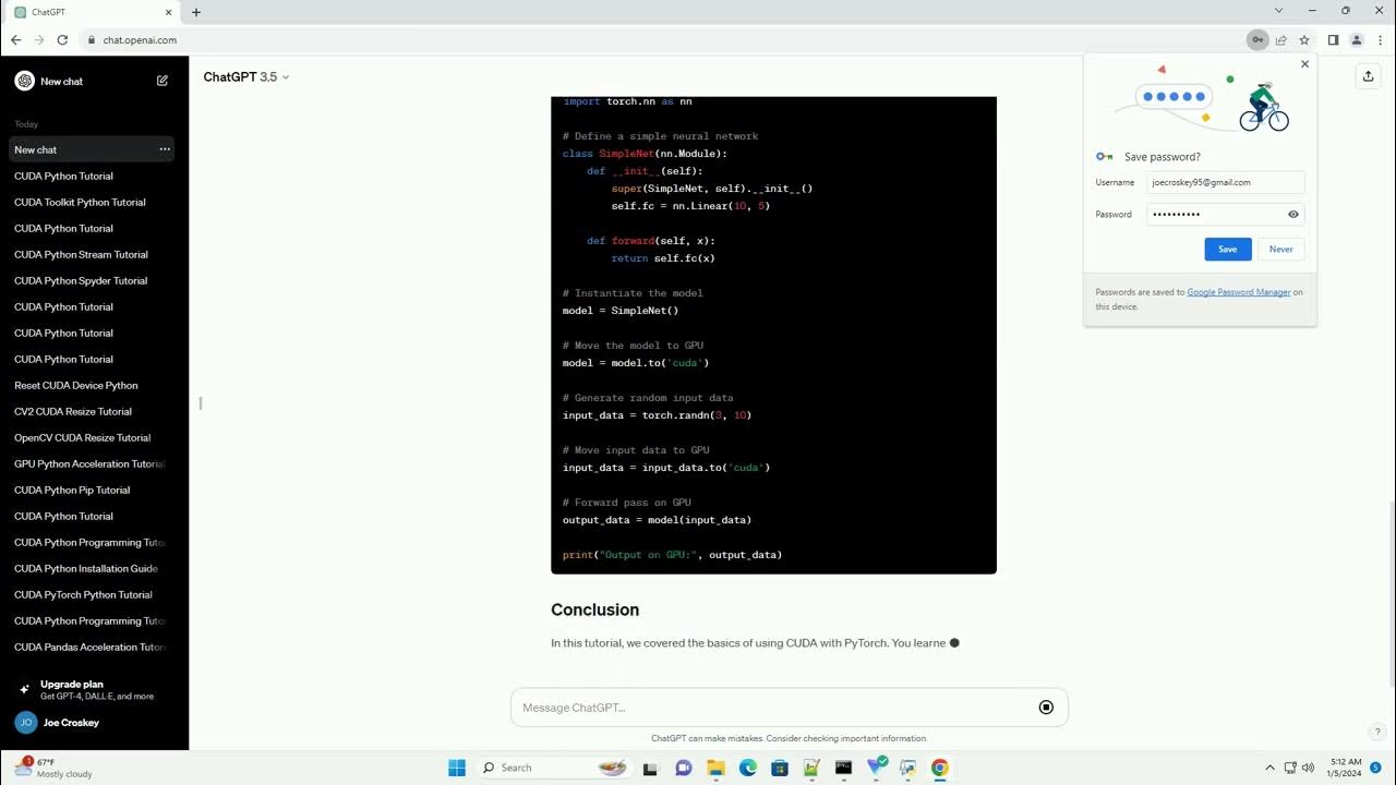 cuda python torch - YouTube