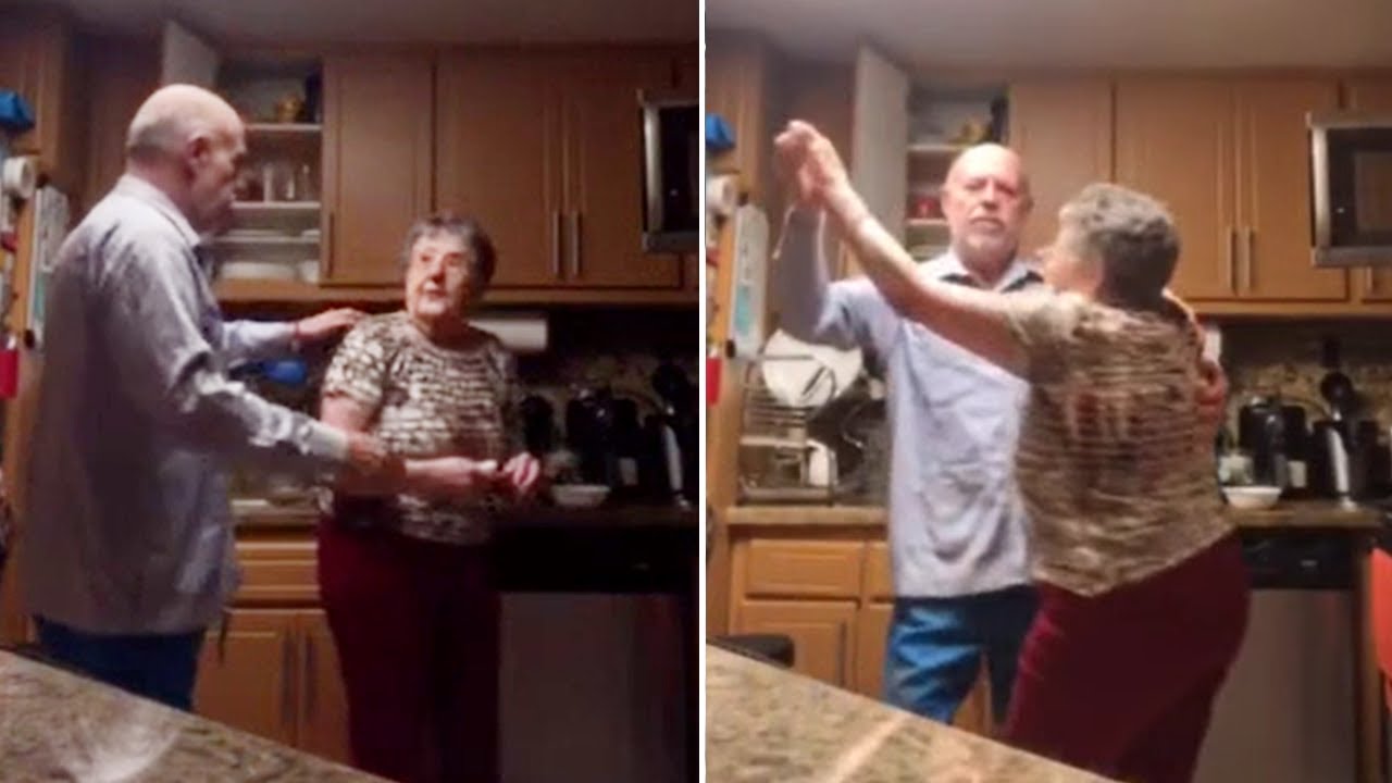 Man shares dance with his mom in this heartwarming clip - YouTube
