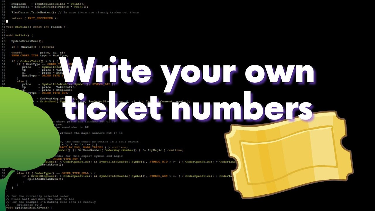 Set your own unique trade numbers MQL4 and MQL5 - YouTube