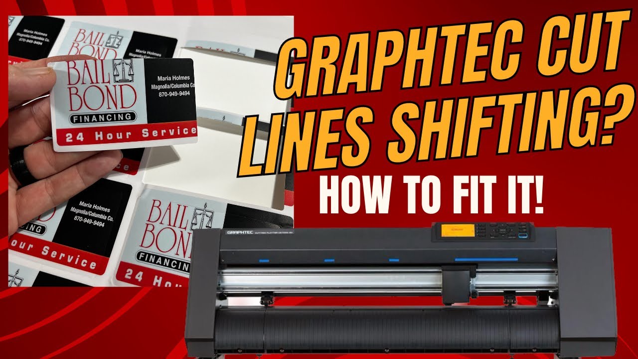 How to fix cut lines shifting in Graphtec - YouTube