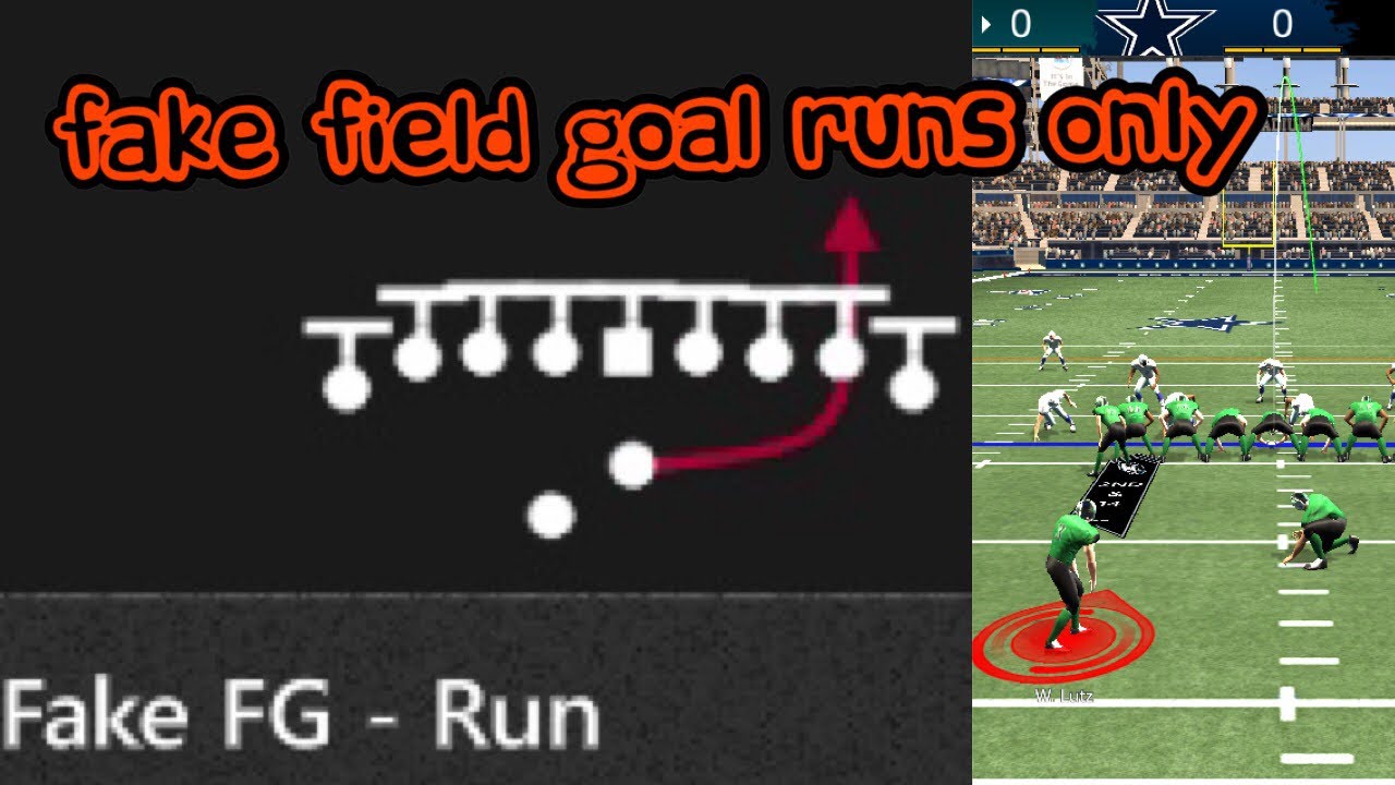 Fake field goal challenge against my brother in Madden Mobile - YouTube