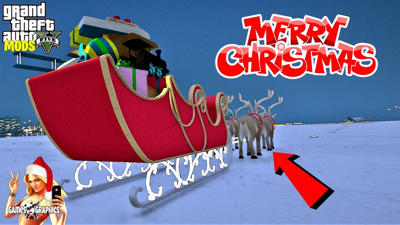 How to install Santa's Sled (2020) GTA 5 MODS - YouTube