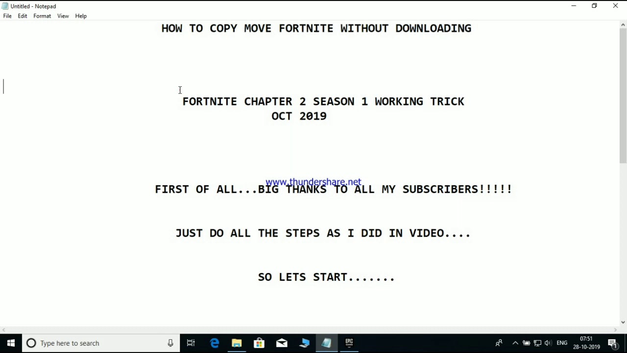(OCT 2020 CH2S4) COPY FORTNITE INTO ANOTHER PC WITHOUT DOWNLOADING ...