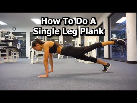 How To Do A Single Leg Plank | Exercise Video Library | Exercise ...