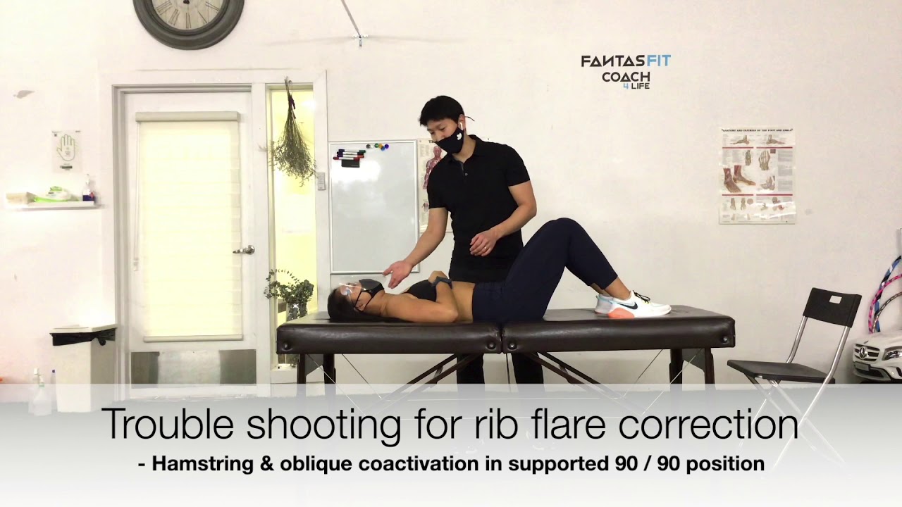 How to overcome rib-flare to rebalance breathing mechanics - YouTube
