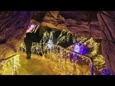 ถ้ำอะบูคูมะโดะ (Abukuma-do) สีสันแห่งแสงไฟในถ้ำช่วงฤดูหนาว - YouTube