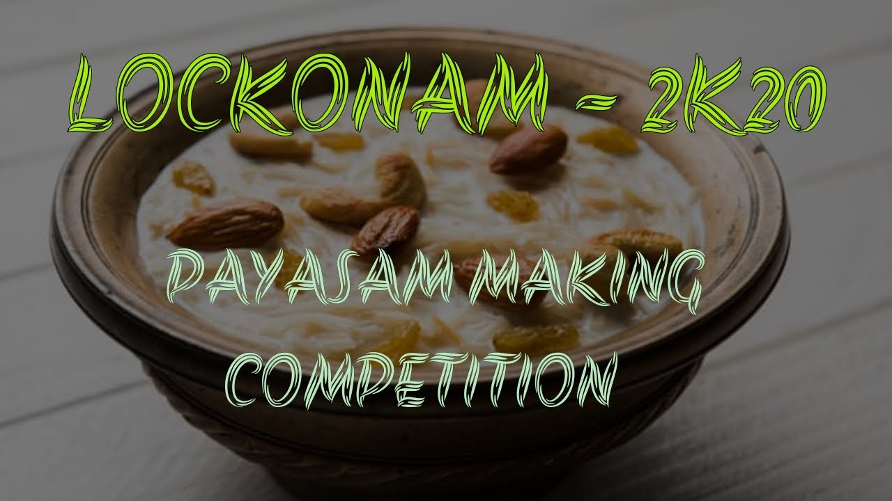 KAPPA PAYASAM| PAYASAM MAKING COMPETITION|ENTRY NO:5-RAINA ROS|LIMSAR ...