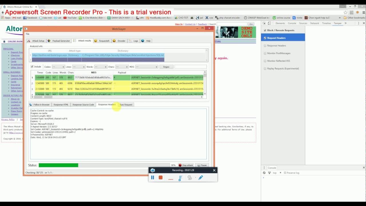 Demo WebSlayer - SQL Injection - BackTrack 5 - YouTube