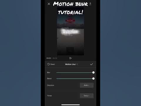 How to do motion blur! - YouTube