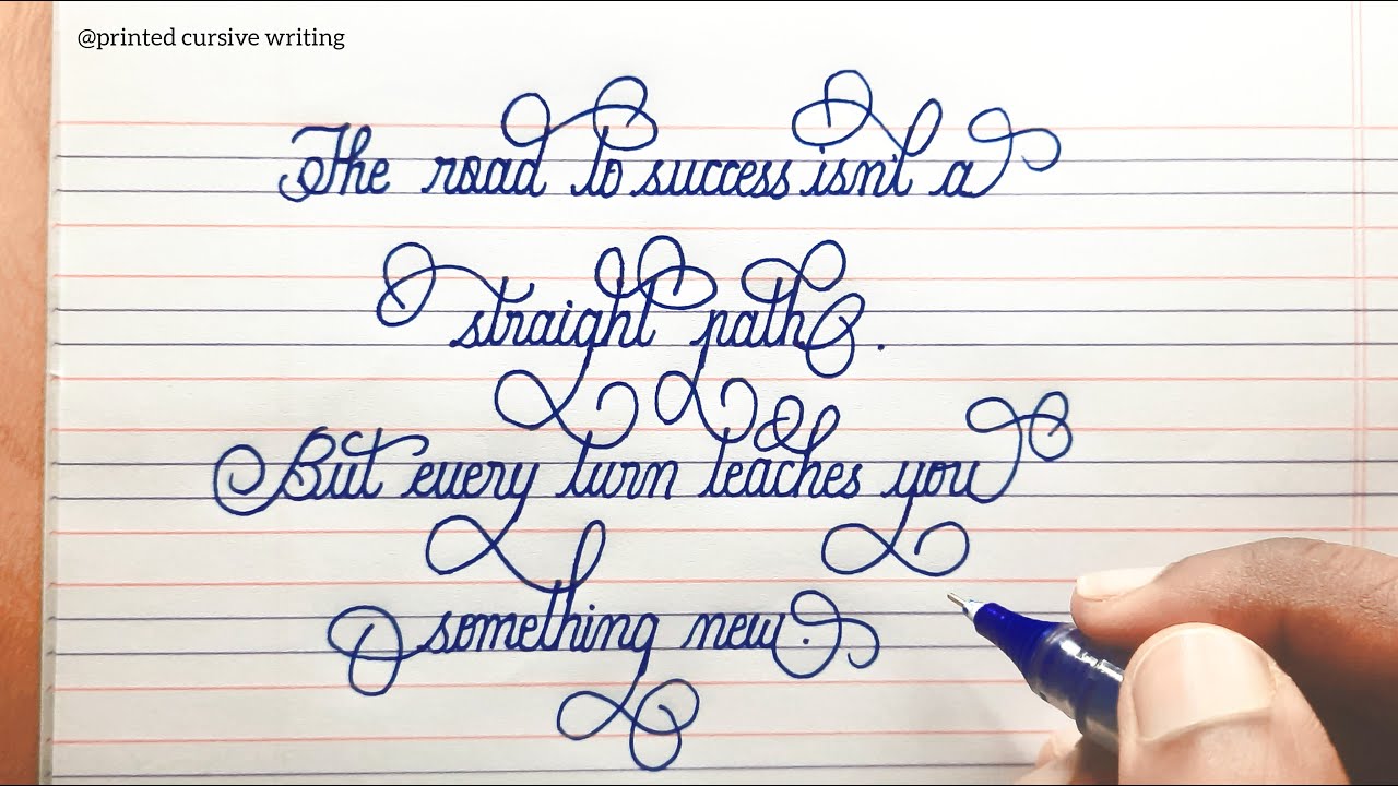 Cursive Writing | Cursive Handwriting Practice | Flourishing - YouTube