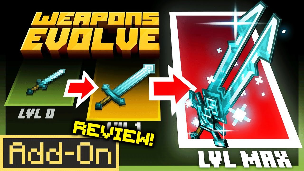 WEAPONS EVOLVE ADDON Brings 600+ weapons to Minecraft Bedrock Edition ...